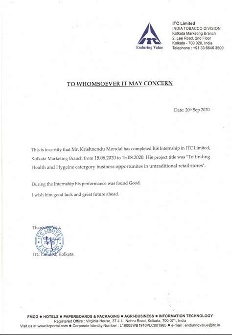 Krishnendu Mondal On Linkedin Itc2020 Intern2020 Intern Completed