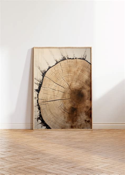 Tree Ring Art Rustic Tree Rings Vintage Wood Prints Abstract Art Modern Print Set Of 3 Etsy