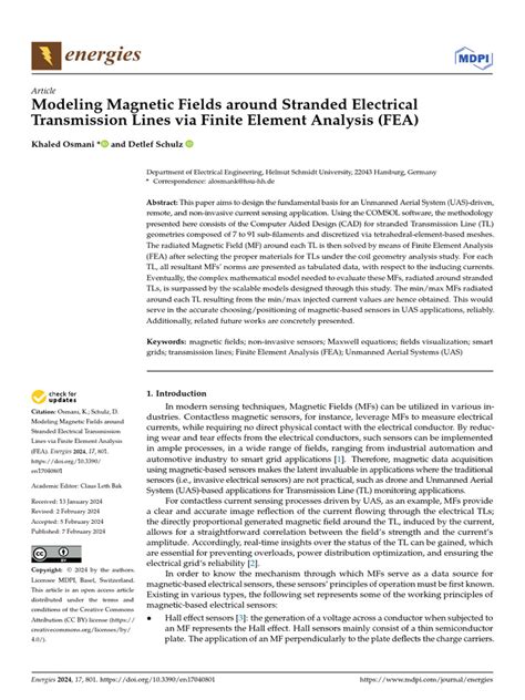 Energies 17 00801 Download Free Pdf Computational Electromagnetics