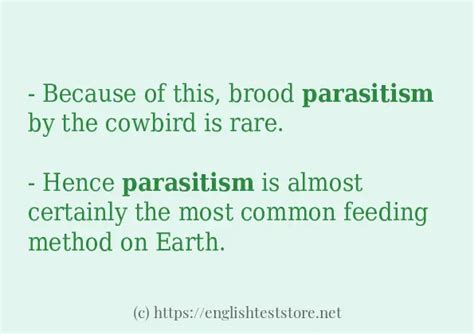 Use The Word Parasitism Englishteststore Blog