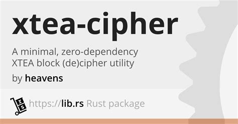Xtea Cipher — Rust 加密库 Librs