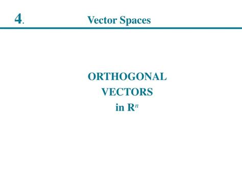 Chapter 4 Vector Spaces Part 5slides By Pearson Pdf Maps