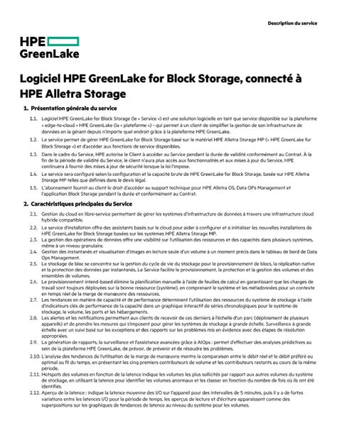 Hpe Greenlake For Block Storage Software Attached To Hpe Alletra Storage