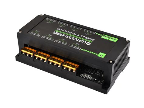 8 路 Rs485 30a大电流继电器模块 Modbus Rtu 协议 带多种隔离保护电路 板载光耦隔离 内置续流二极管保护 工业级导轨式外壳