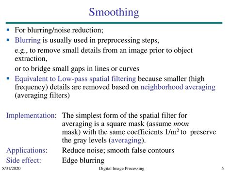 Ppt Spatial Filtering Powerpoint Presentation Free Download Id10072275