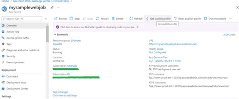 How To Deploy A Webjob In Microsoft Azure