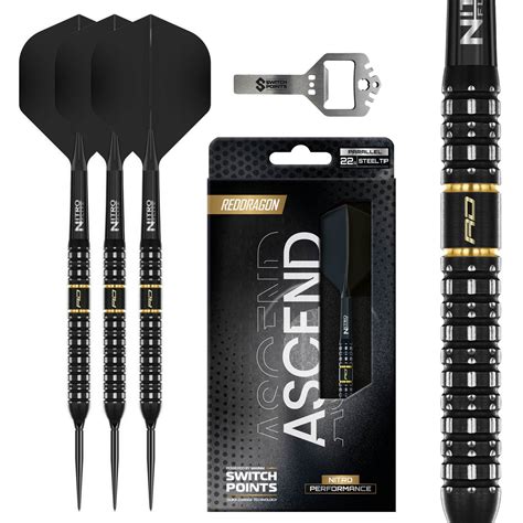 Red Dragon Ascend Parallel Switch Point 90 Steel Tip Darts