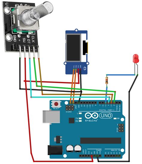 Arduino Oled Countdown Timer Using Visual Programming Visuino Visual Development For Arduino