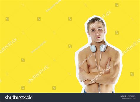 Attractive Shirtless Athlete Naked Torso Workout Foto Stok Shutterstock