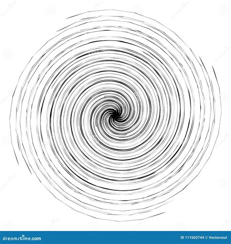 Geometric Radial Element Abstract Concentric Radial Geometric Stock