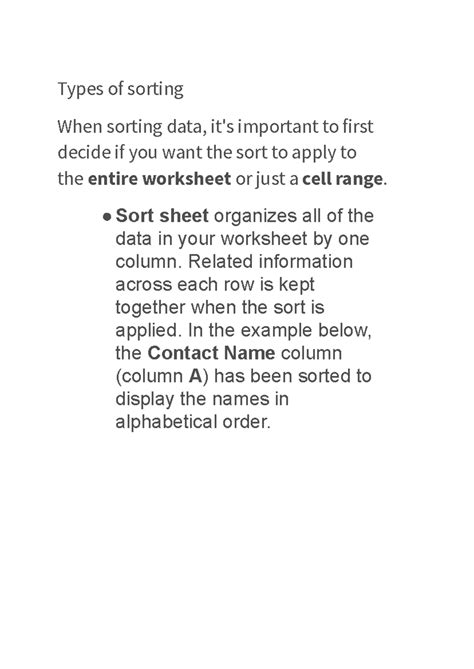Bds 1 Unit Notes Types Of Sorting When Sorting Data Its Important
