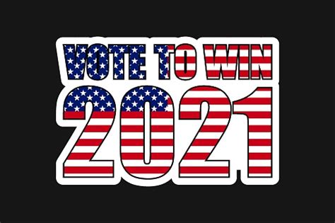 미국 선거 2021 투표 스티커 벡터 일러스트레이션 민주시민사회 슬로건 성조기 줄무늬 가판기 가있는 배지 패치 스티커 컬렉션 광고 인쇄를 위한 기성 설계 2021년에 대한