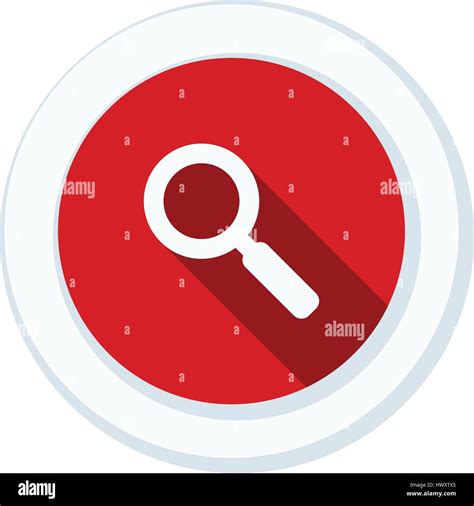 Search Magnify Glass Button Illustration Stock Vector Image And Art Alamy