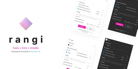 GitHub Flexcodelabs Rangi Figma A Figma Plugin To Help Generate Hues Tints And Or Shades