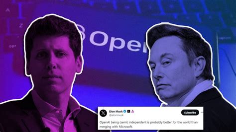 Elon Musk The Co Founder Of Openai Feels That The World Would Be Better If It Doesn T Merge With