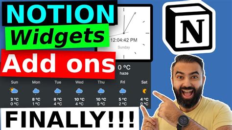 Free Notion Widgets Add Ons Finally Embeds Using Indify Weather