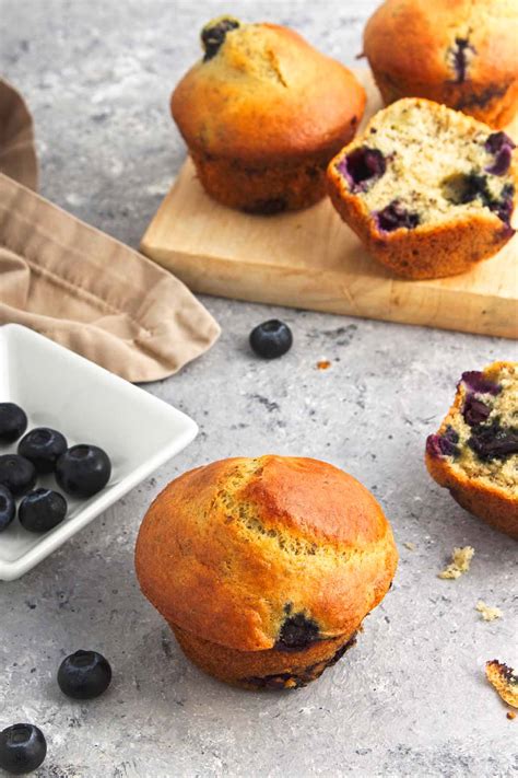 Vegan Blueberry Muffins With Protein Powder Joyful Dumplings
