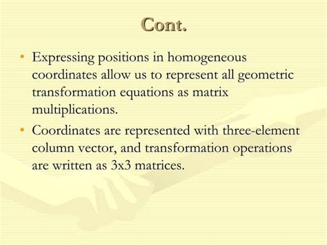 Computer Graphics Basic Transformation Pptx