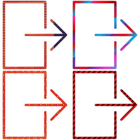 Premium Vector A Red Arrow Pointing To The Right And The Word Arrow