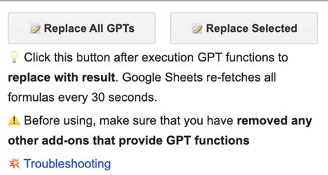 GPT For Sheets Get Started