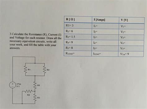 Solved Calculate The Resistance R Current I And Chegg