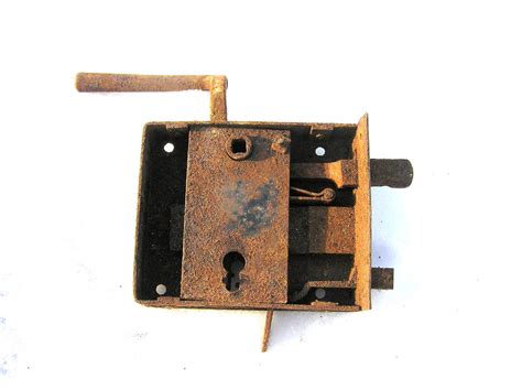 Rusty Antique Vintage Door Lock Rusted By SoYesterdaySoCool
