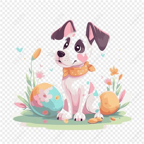 부활절 개 벡터클립 아트만화상표 Png 일러스트 무료 다운로드 Lovepik