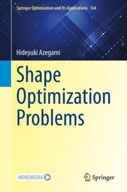 Shape Optimization Problems Hideyuki Azegami Książka W Empik