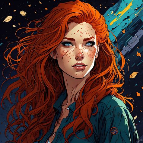 Artstation Beautiful Redhead Girl