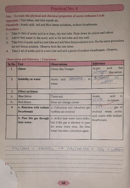 Science And Technology Class Practical Notebook Answers Bioscience Wala