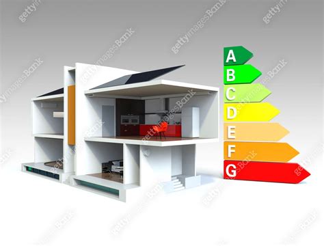Smart House Concept With Energy Classification Chart 이미지 177759355 게티이미지뱅크