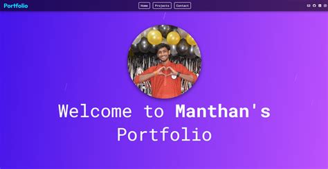Webdevelopment Portfolio Frontenddeveloper Codingjourney Btechcse Manthan Kumar