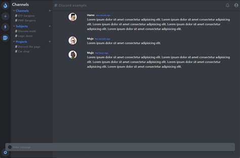 Github Nedimkrupalija Tailwind Discord React Web Page That Looks Like Discord With Tailwind Css