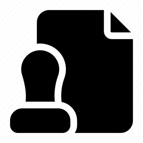 File Stamp Validation Files And Folder Approval Icon Download