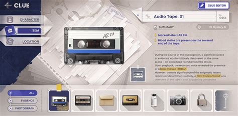 Detective Adventure Game Ui Behance