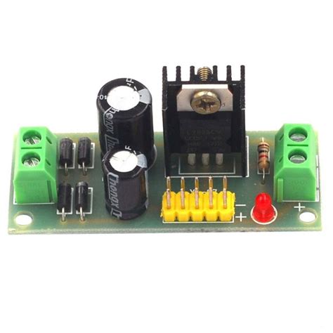 Lm7805 Three Terminal Regulator Module 5v Regulated Power Supply Module For Electronics Projects