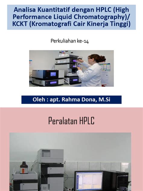 P14 Analisa Kuantitatif Metode Hplc Pdf