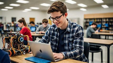 Stem Innovation Workshop Premium Ai Generated Image