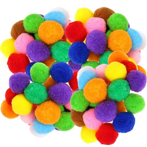 150pcs 2cm Color Pompoms For Crafting Pom Pom Maker Mini Pom Poms Small Pom Poms For Craft Pom