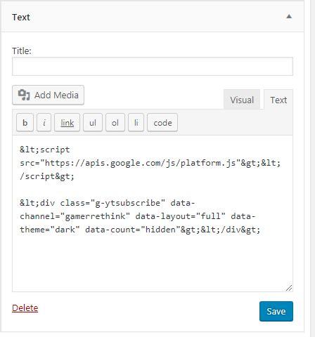 How To Add A YouTube Subscribe Button In WordPress WpSaaS