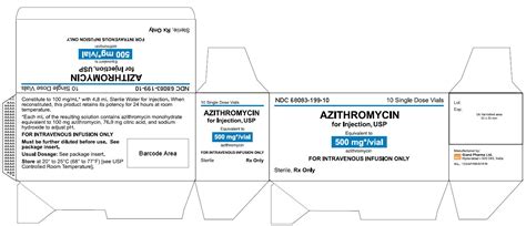 Azithromycin Injection Fda Prescribing Information Side Effects And Uses