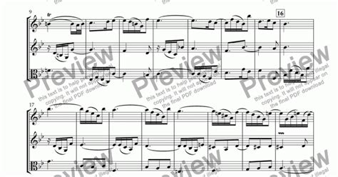 Sinfonia No 11 BWV 797 For Two Violins Viola Sheet Music PDF File
