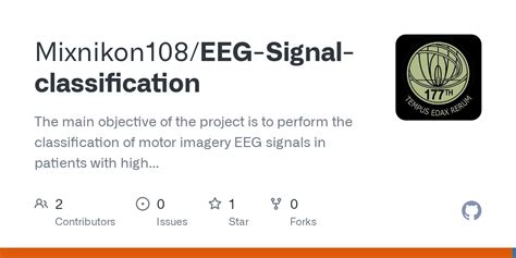 Github Mixnikon108eeg Signal Classification The Main Objective Of The Project Is To Perform