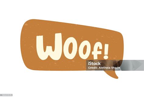 씨 말풍선 풍선 디지털 스티커 디자인의 텍스트 귀여운 만화 만화 개 짖는 소리 효과와 글자 질감 벡터 그림입니다 Onomatopoeia에 대한 스톡 벡터 아트 및 기타