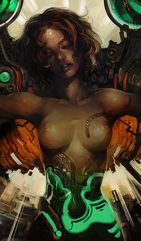 Rule 34 1girls Alternate Skin Color Armor Breasts Circuit Markings