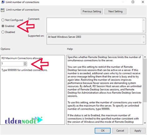 Rdp Limit Settings On Windows Server 2016
