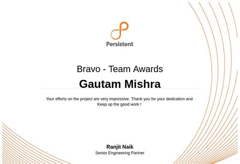 Gautam Mishra On Linkedin Persistentsystems Seebeyondriseabove Rewardsandrecognition Psl