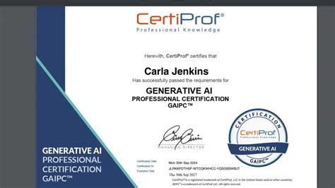 carla jenkins mba pmp on linkedin linkedinfam generativeai certificationexam aicertification…