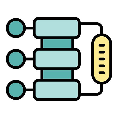 Workflow Organizational Icon Vector Flat Vector Art At Vecteezy