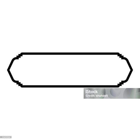 이슬람 레이블 및 이름 프레임 굵은 선 윤곽선 선형 흑인 스트로크 실루엣 디자인 픽토그램 기호 시각적 인 일러스트 레이 션 0명에 대한 스톡 벡터 아트 및 기타 이미지